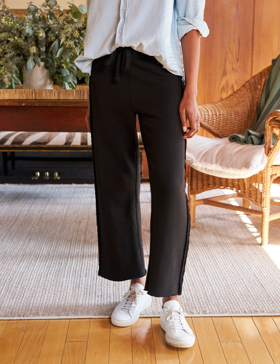 Bella, Italian Sweatpant, Black | Frank & Eileen