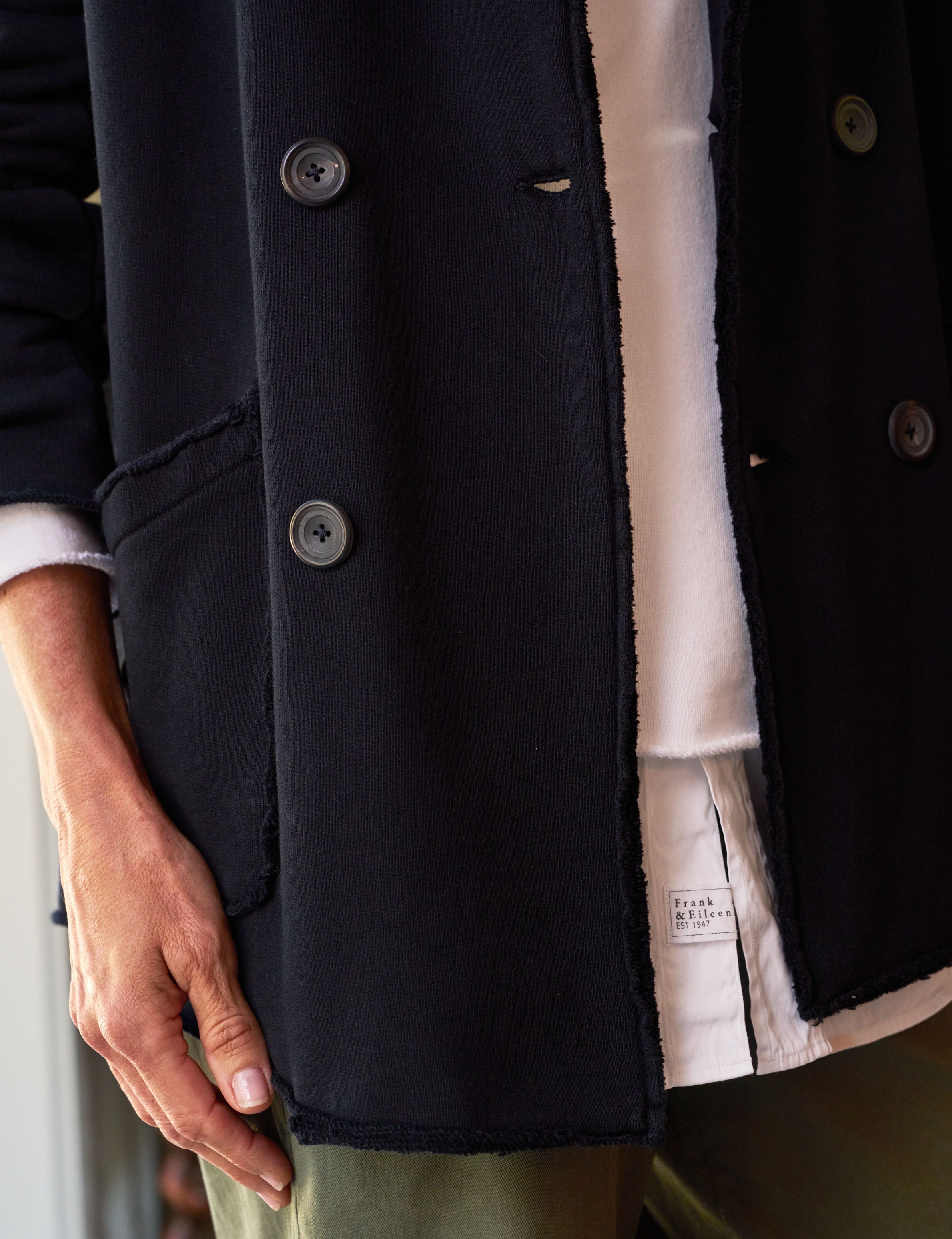 Belfast, Sweatshirt Peacoat, Navy | Frank & Eileen