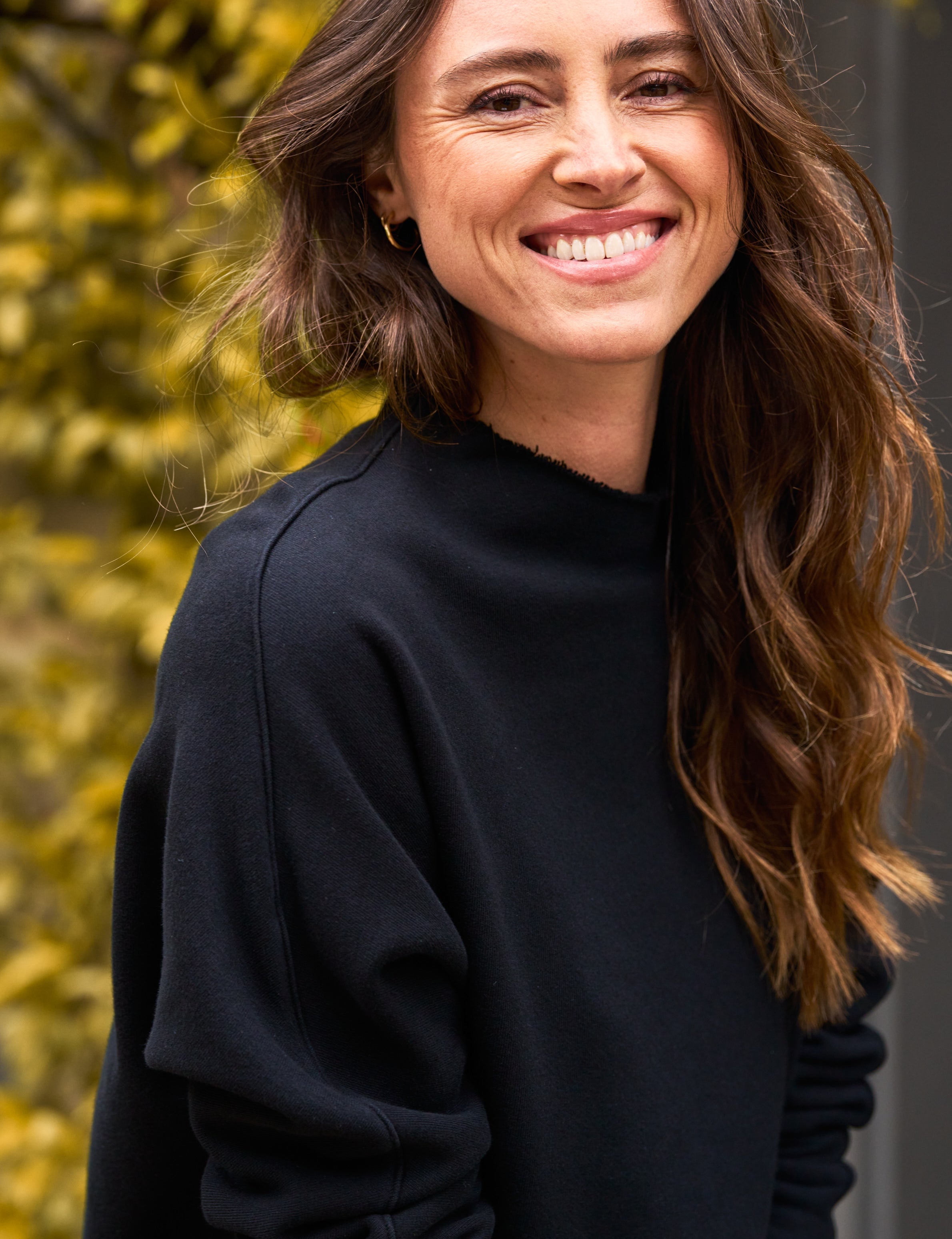 Izzie, Funnel Neck Short Dress, Navy | Frank & Eileen