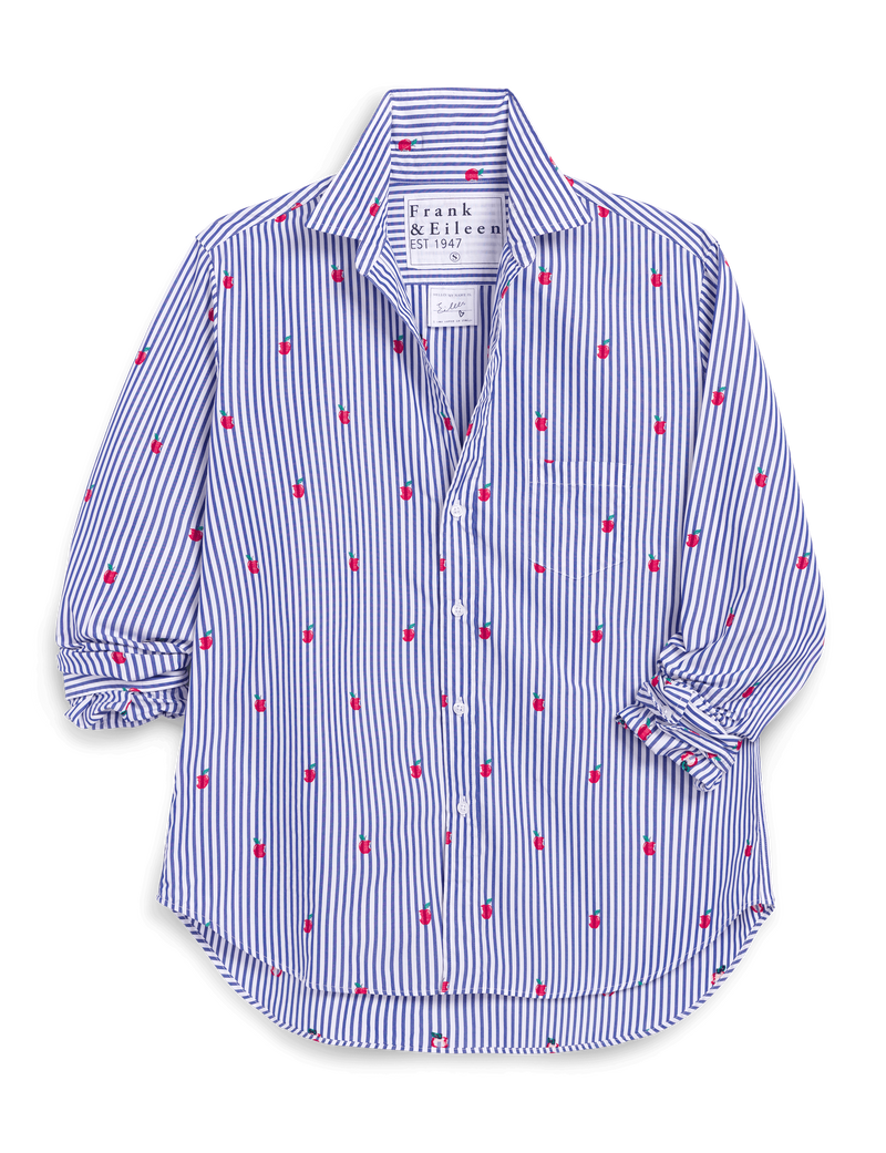 Eileen, Relaxed Button-Up Shirt, Apple Print | Frank & Eileen
