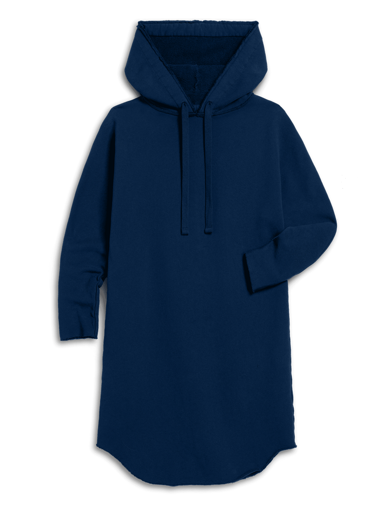 Mini James, Hooded Dress, Navy | Frank & Eileen